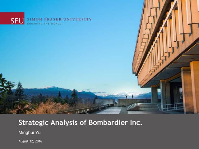 Presentation Bombardier | PPTX