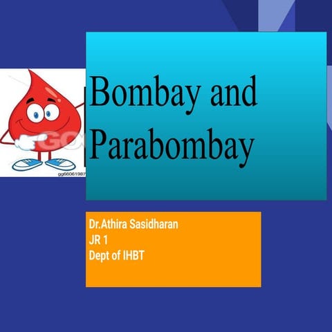 Bombay and para-bombay blood group system | PDF