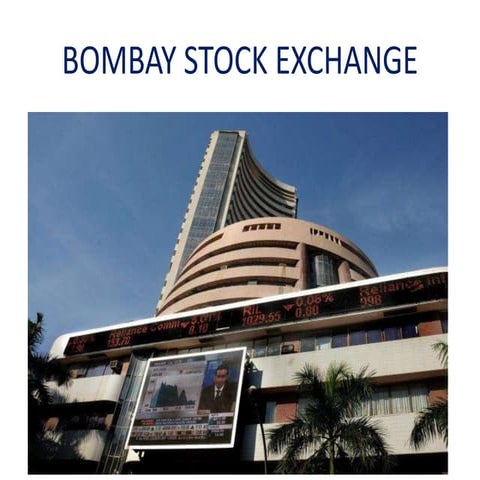 Bombay stock exchange | PPTX