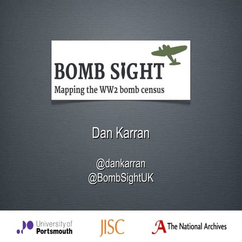 Bomb Sight presentation for Geomob London | PPT