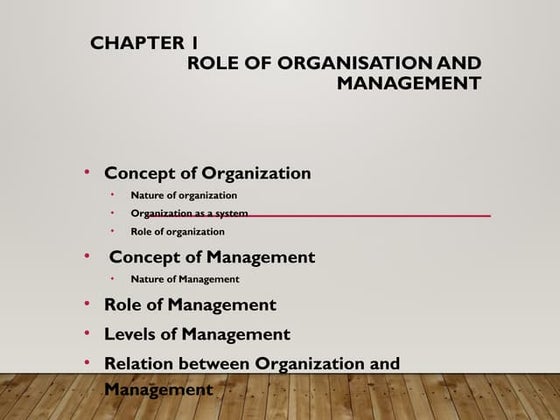 Organizing in management | PPT