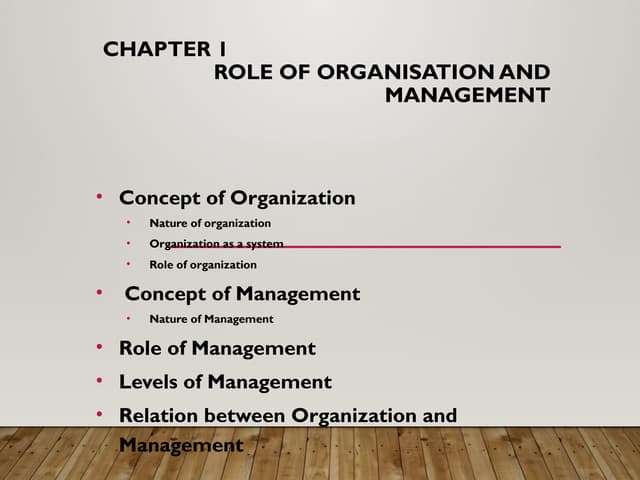 Organizing in management | PPT