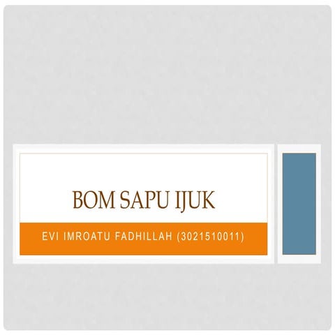 Contoh Bom (Bill of Material) | PPT