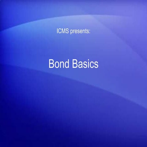 Bond basics | PPTX