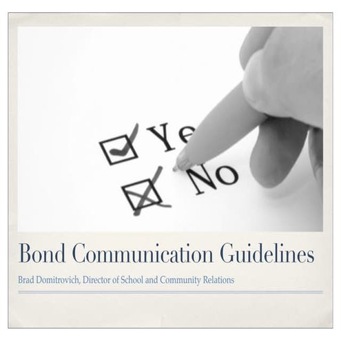 Bond Communication Guidelines | PPT