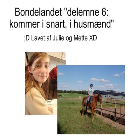 Bondelandet julie | PPT
