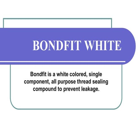 Bondfit white | PPT