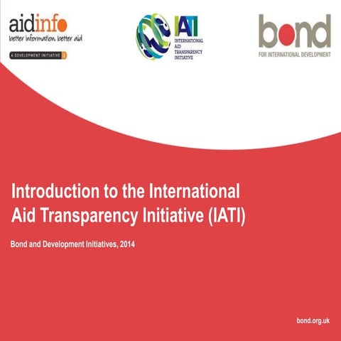 Bondtransparency presentations