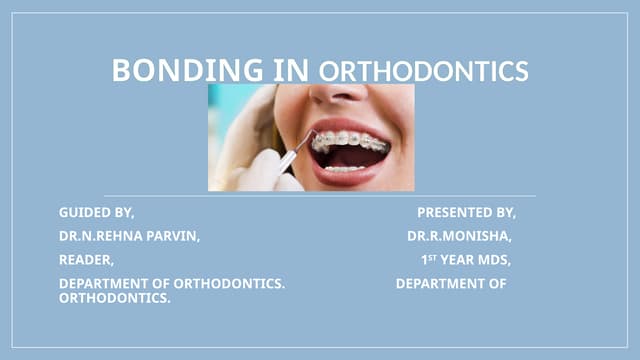 Debonding procedures in orthodontics | PPTX