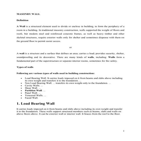 Brick walling and joints | PPTX