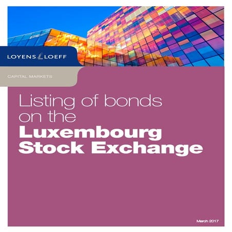Listing of bonds on the Luxembourg Stock Exchange | PDF