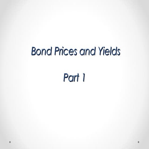 Bonds part 1 | PPT