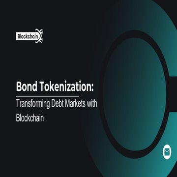 Bond Tokenization Transforming Debt Markets With Blockchain Pdf
