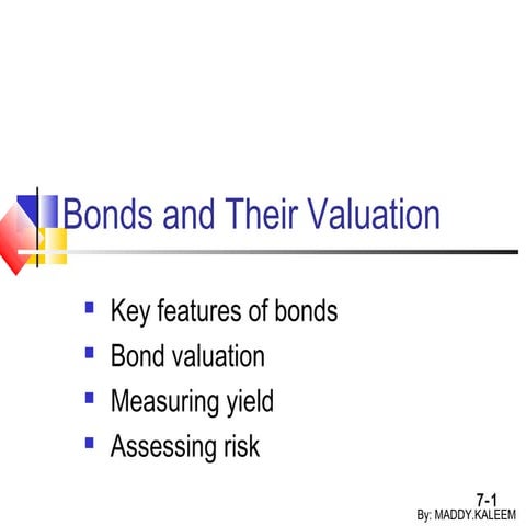 Bond valuation | PPT