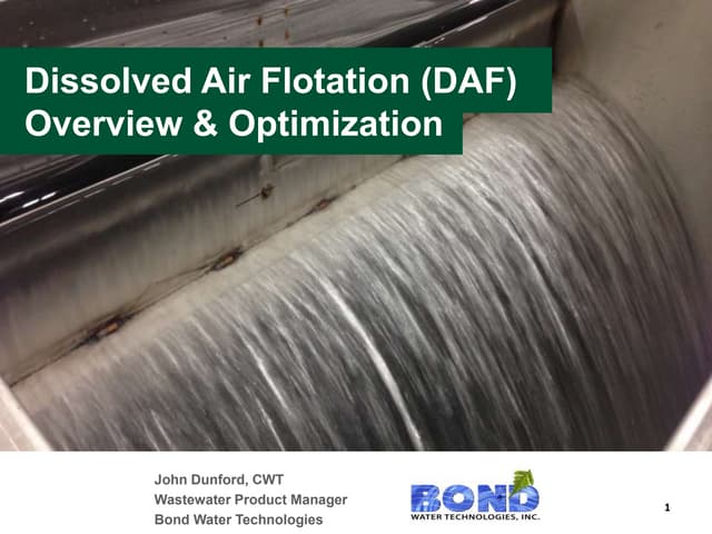 Dissolved Air Flotation (DAF) PPT | PDF