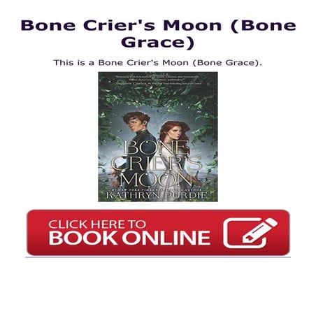 [PAPERBACK/HARDCOVER]\\Bone Crier's Moon (Bone Grace) | PDF