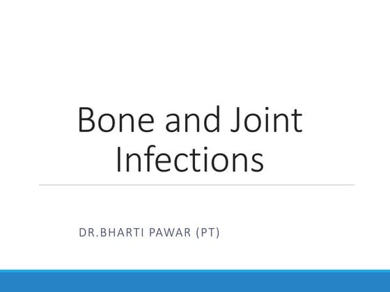 Understanding Knee Infections Causes and Symptoms.pptx | Bone and Joint Conditions | Diseases ...