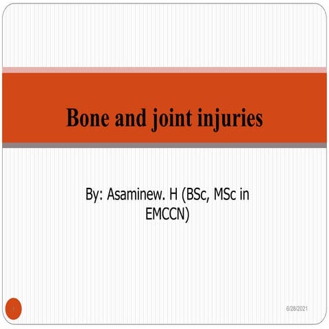 Bone and joint injuries.pptx for pharmacy | PPTX