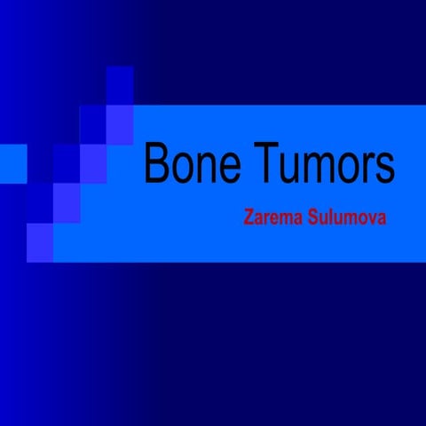 Bone Cancer ONCOLOGY BONE CANCER IN THE ONCOLOGY | PPT