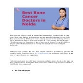 Best Bone Cancer Doctors in Noida | PPTX