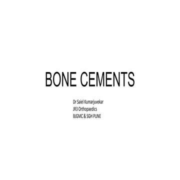 BONE CEMENTS | PPTX