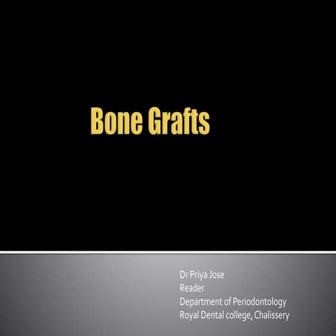 Onlay bone graft | PPTX