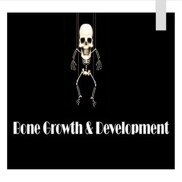 Bone Growth & Development by Kerstin Karen Vicente, RN | PPTX