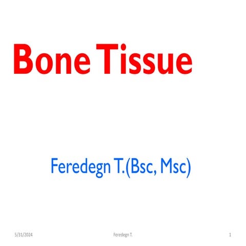 Histology of bone | PPTX