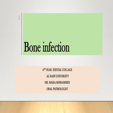 Bone infection | PDF