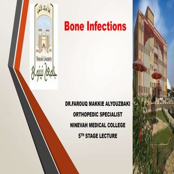 Bone infections...5 th stage lecture(dr.farouk) | PPT