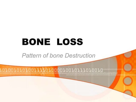 Patterns of bone destruction in periodontics | PPTX