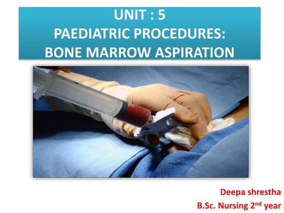 Bone marrow aspiration | PPT