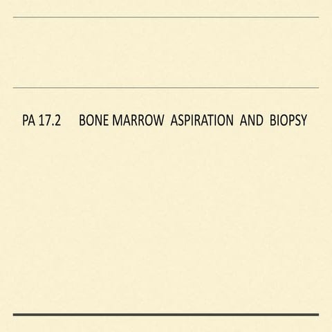 bone marrow ppt about bone marrow biopsy | PPT