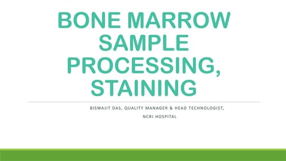 Bone marrow aspirate&biopsy preparation | PPT