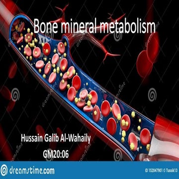 Bone mineral metabolism ppt.pptx how the minerals in the bone are ...