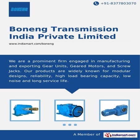 Boneng Transmission India Private Limited, Navi Mumbai, General Gear ...