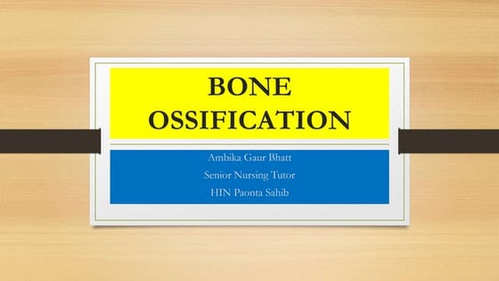 Ossification | PPT