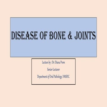 BONE PATHOLOGY / DISEASE OD BONE & JOINTS.pptx