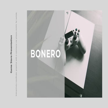 Bonero Presentation : Light Color Version | PPT