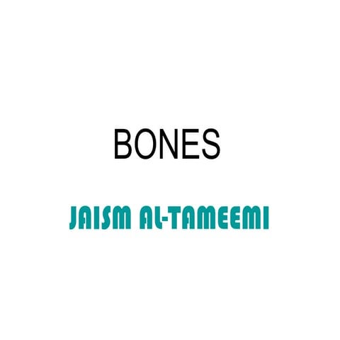 Bones | PPT