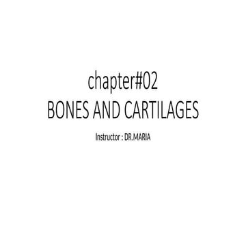 Bones and cartilage slides for MBBS students | PPTX