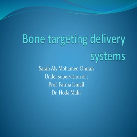 Bone targeting delivery system | PPT