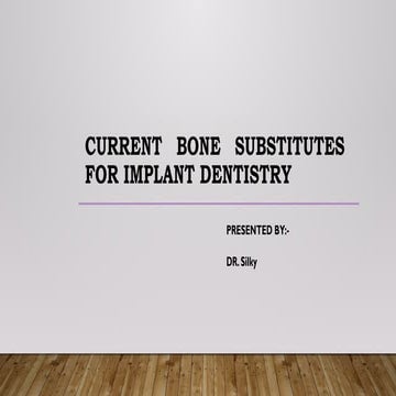 Bone substitute.pptx vufifcyudcdyuc cyyyuu | PPTX