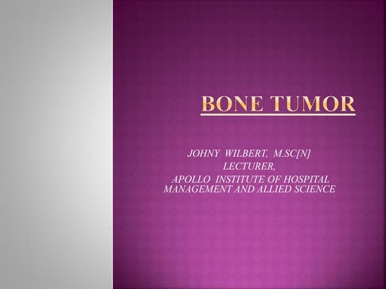 Tumors of bone | PPT