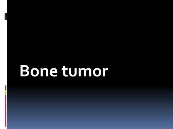 SPINAL TUMORS PPT | PPT