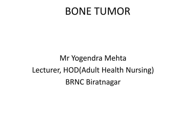 Bone Tumors | PPTX