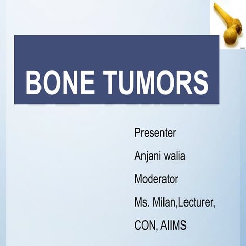 Bone tumors | PPTX