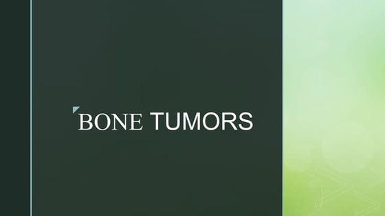 SPINAL TUMORS PPT | PPT