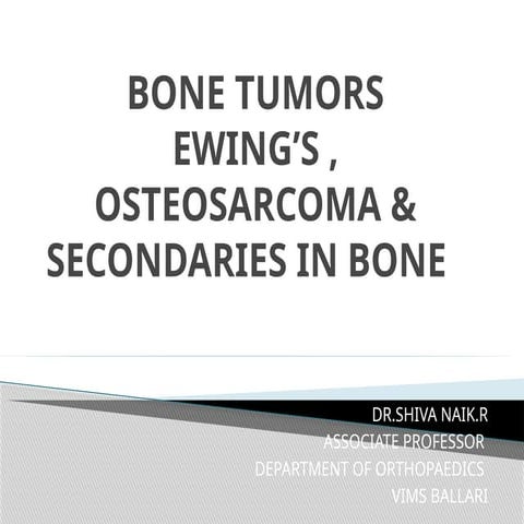 bone tumors power point presentation and management and rehabilitation ...