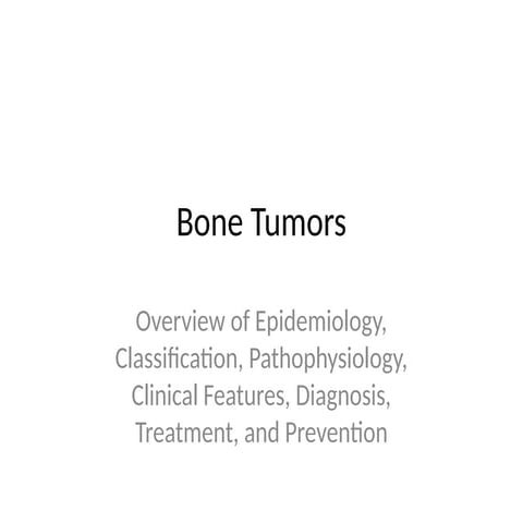 Bone_Tumors_Presentation for medical students | PPTX